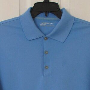 Nike | Shirts | Nike Golf Fit Dry Mens Ss Powder Blue Polo Shirt Size ...